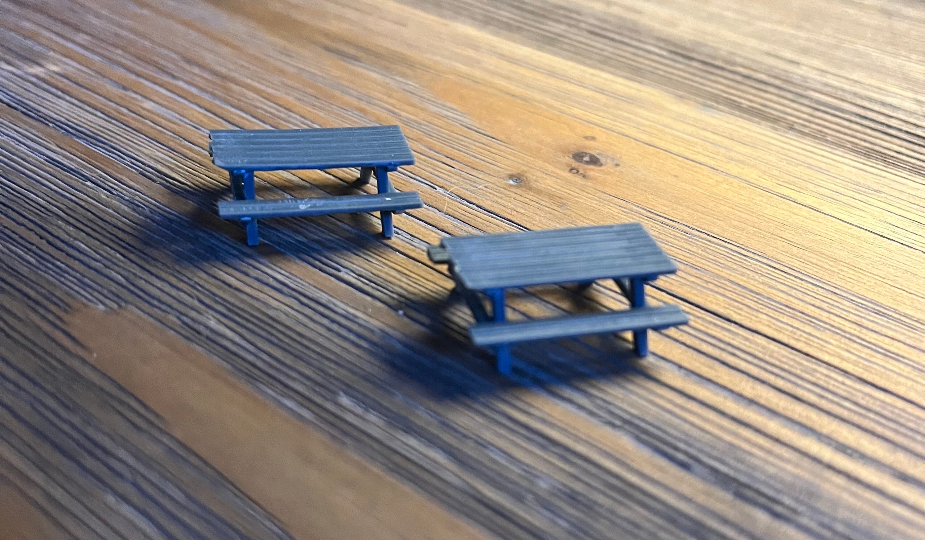 HO Scale 1:87 PICNIC TABLE (2pk) - Etsy