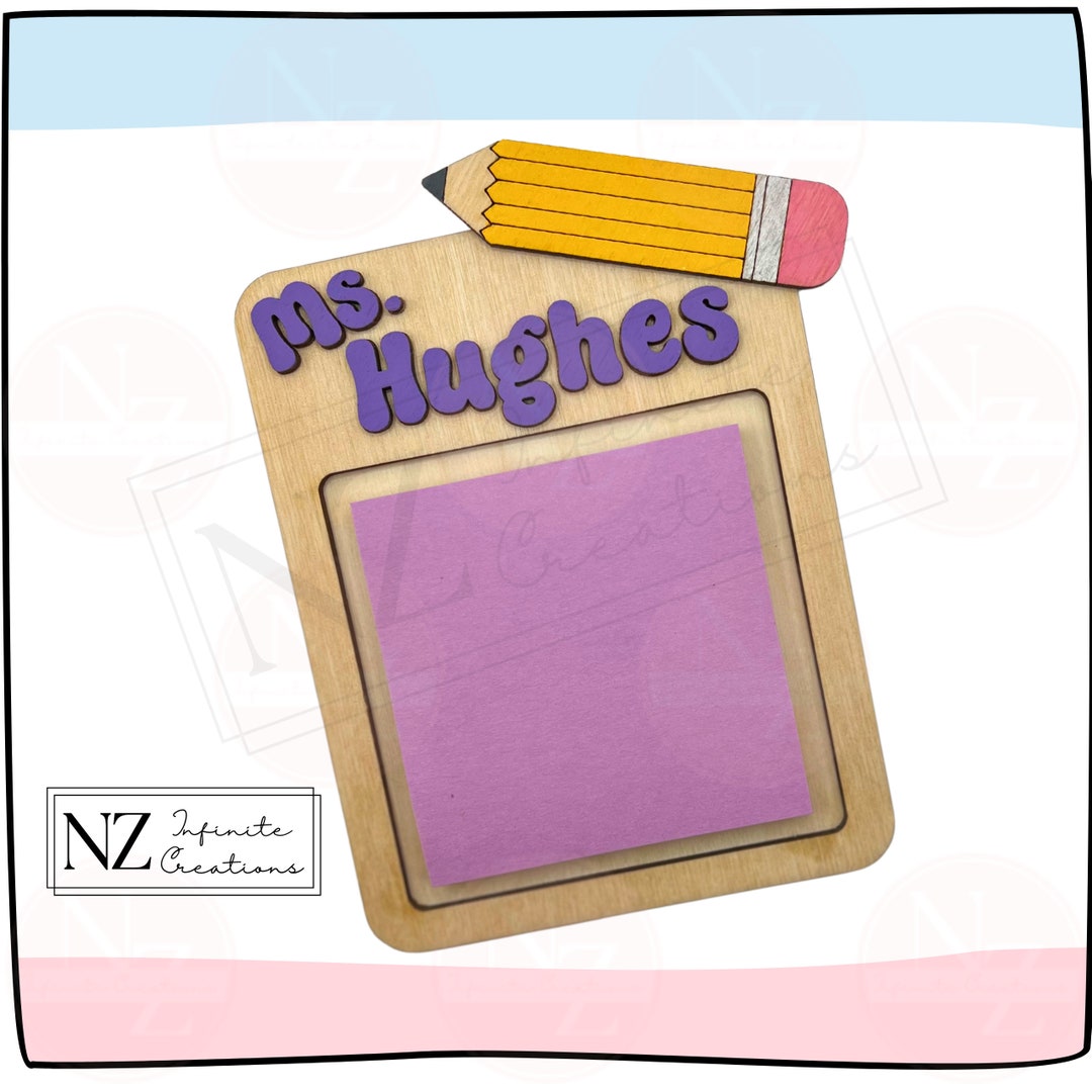 Personalized Teacher Appreciation Sticky Note Holder - Gift for ...