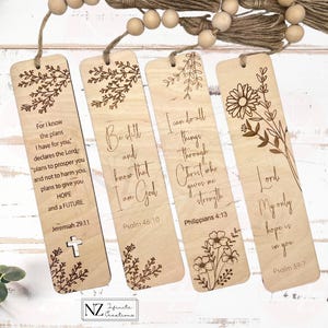 Philippians 4:13 Wooden Scripture Bookmark – Engraved Faith Gift ...