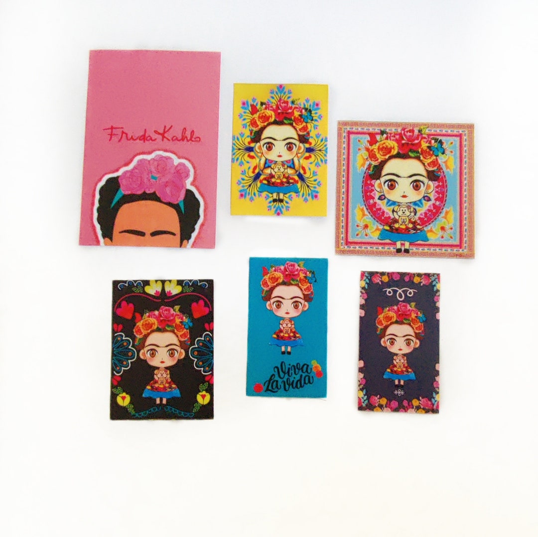 Set of 6 Stickers, Frida Kaloh Stickers, Made in Mexico, Calcomanias De ...