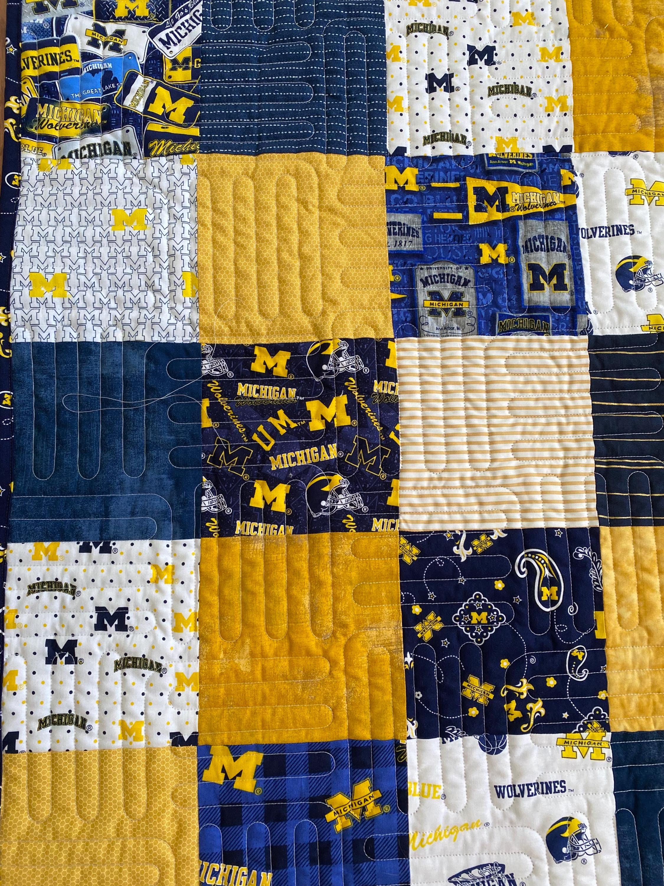Michigan Twin Size Quilt University of Michigan - Etsy