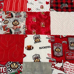 Ohio State Buckeye Quilt Oversized - Etsy