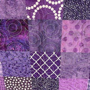 Purple Heart TCU, or KSU Throw Quilt - Etsy