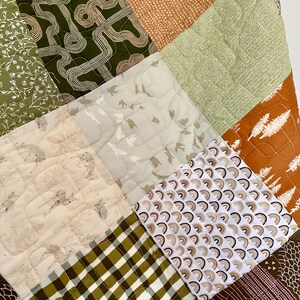 Gender Neutral Baby Quilt Earth Tones - Etsy