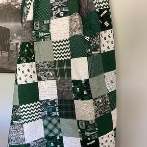 Michigan State Twin Size Quilt MSU Spartans - Etsy