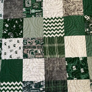 Michigan State Twin Size Quilt MSU Spartans - Etsy