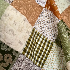 Gender Neutral Baby Quilt Earth Tones - Etsy