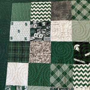 Michigan State Twin Size Quilt MSU Spartans - Etsy