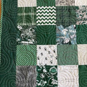 Michigan State Twin Size Quilt MSU Spartans - Etsy