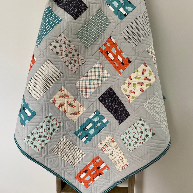 Modern Boy Quilt - Etsy