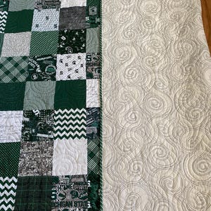 Michigan State Twin Size Quilt MSU Spartans - Etsy