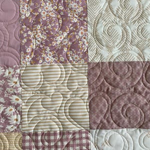 Purple Baby Girl Quilt Minky Back - Etsy
