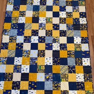 Michigan Twin Size Quilt University of Michigan - Etsy