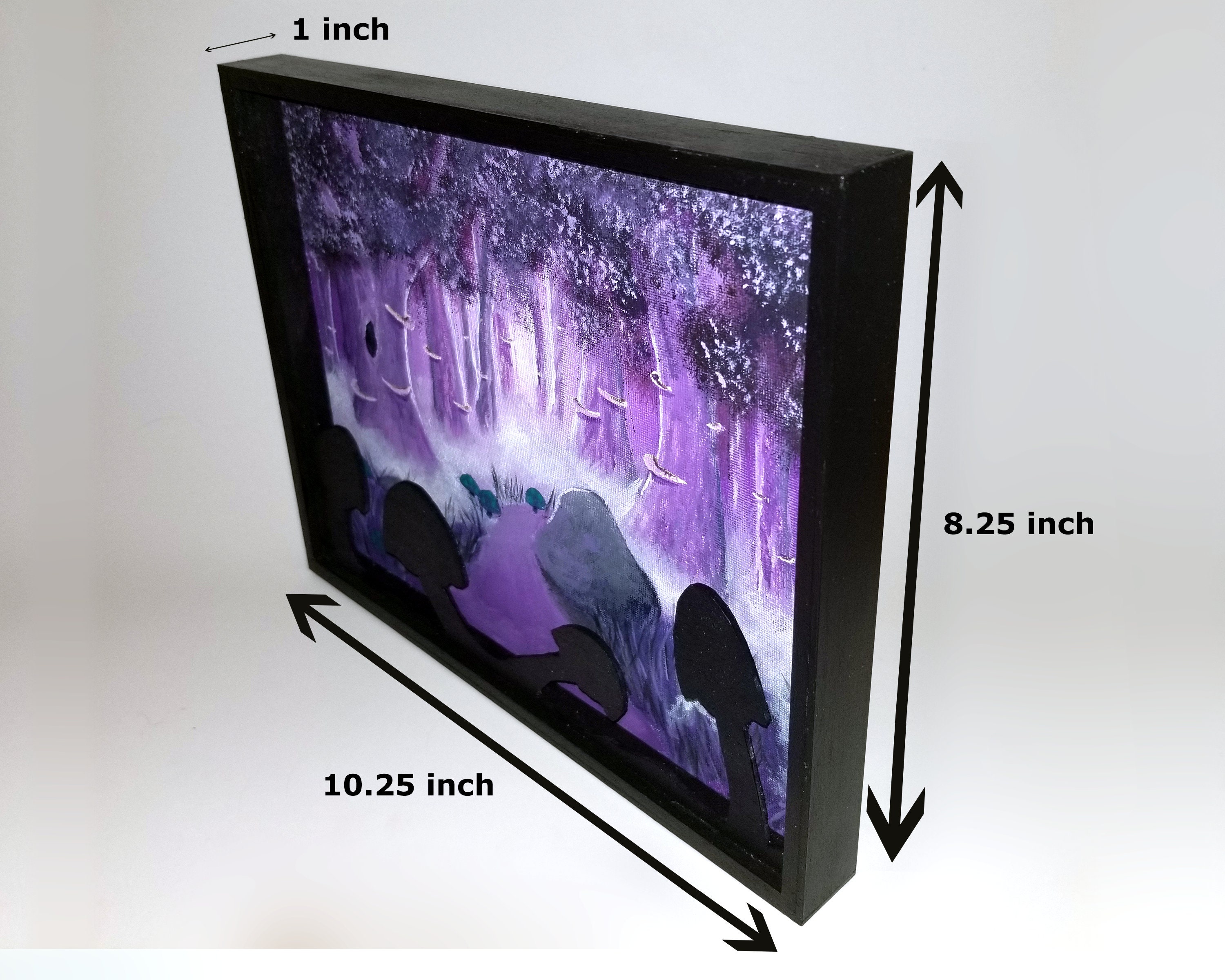 Mushroom Forest Shadow Box - Etsy