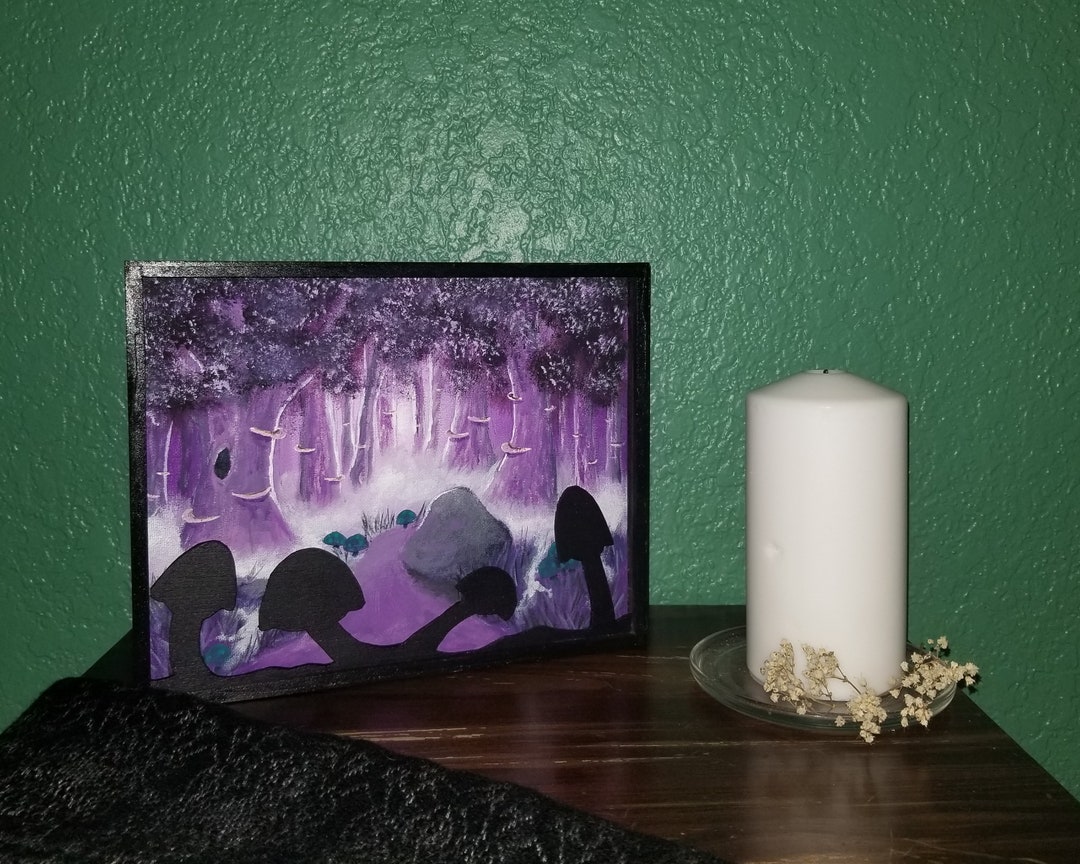 Mushroom Forest Shadow Box - Etsy