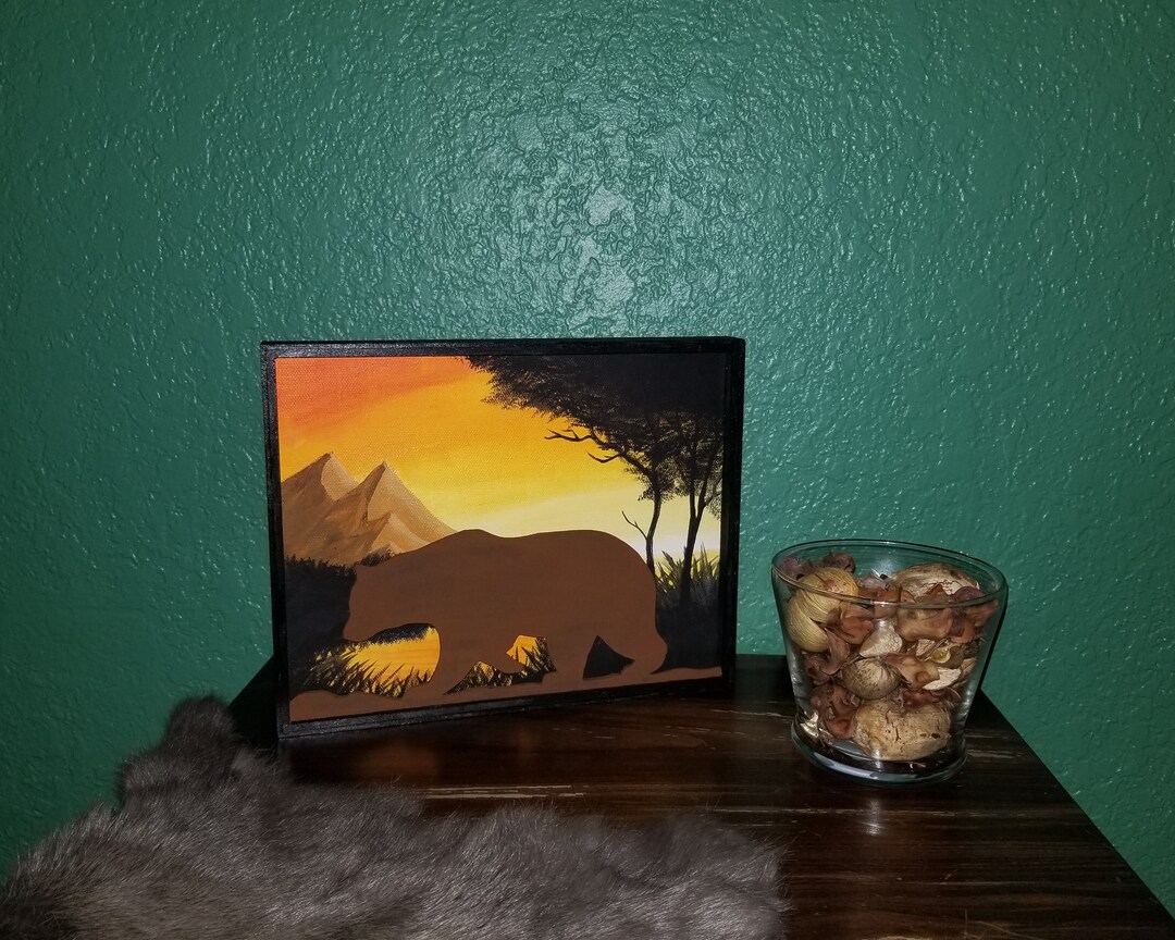 Bear Mountain Shadow Box - Etsy