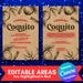 Editable Coquito Label Template - Natural Kraft Aesthetic, 4 X 6 Inch ...