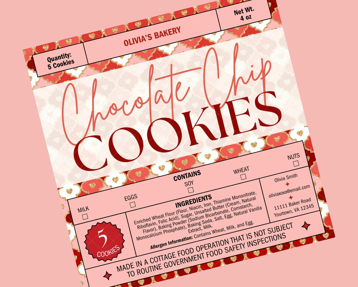 Valentine’s Day Editable Treat Label Templates, 4x4 Inch Canva ...