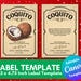 Coquito Bottle Label Template Customizable in Canva, Coquito Labels ...