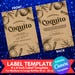 Editable Coquito Label Template - Natural Kraft Aesthetic, 4 X 6 Inch ...