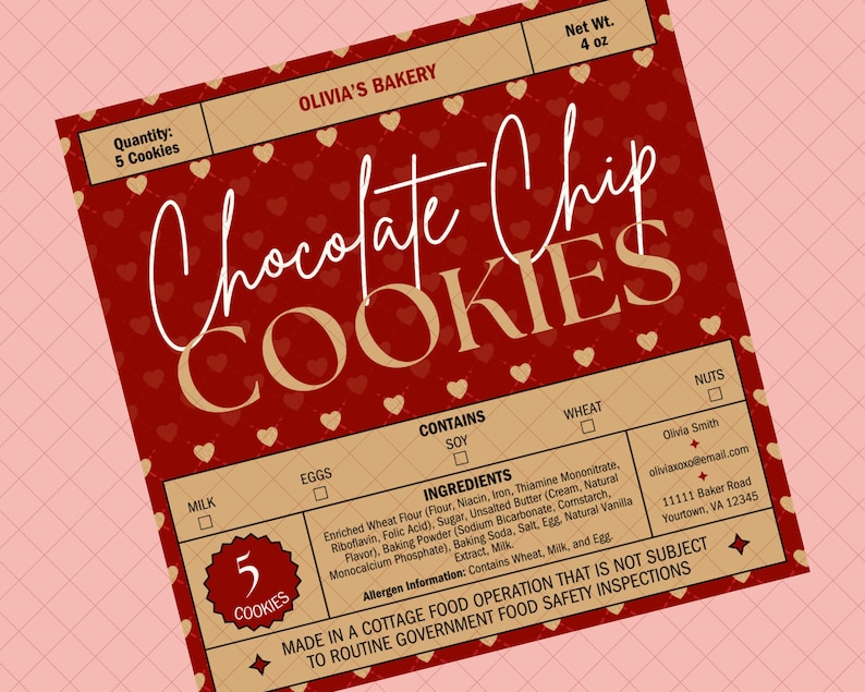 Valentine’s Day Editable Treat Label Templates, 4x4 Inch Canva ...