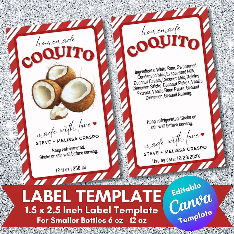 Printable Coquito Tag - Etsy