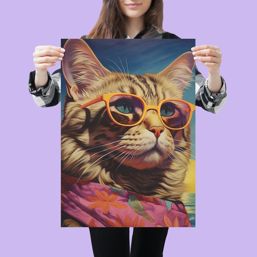 Cat Wall Art, Printable Cat Poster, Cat Lover Gift, Cat Home Decor, Cat ...