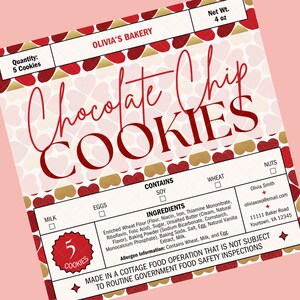 Valentine’s Day Editable Treat Label Templates, 4x4 Inch Canva ...