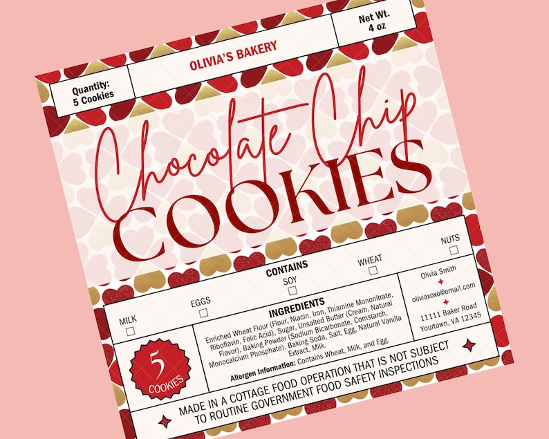 Valentine’s Day Editable Treat Label Templates, 4x4 Inch Canva ...