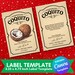 Coquito Bottle Label Template Customizable in Canva, Coquito Labels ...