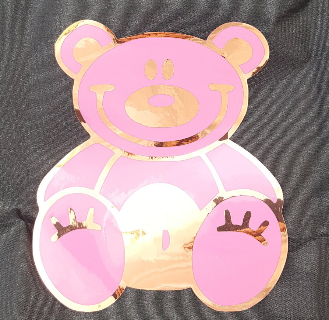 Teddy Bear Vinyl Wall Sticker - Etsy