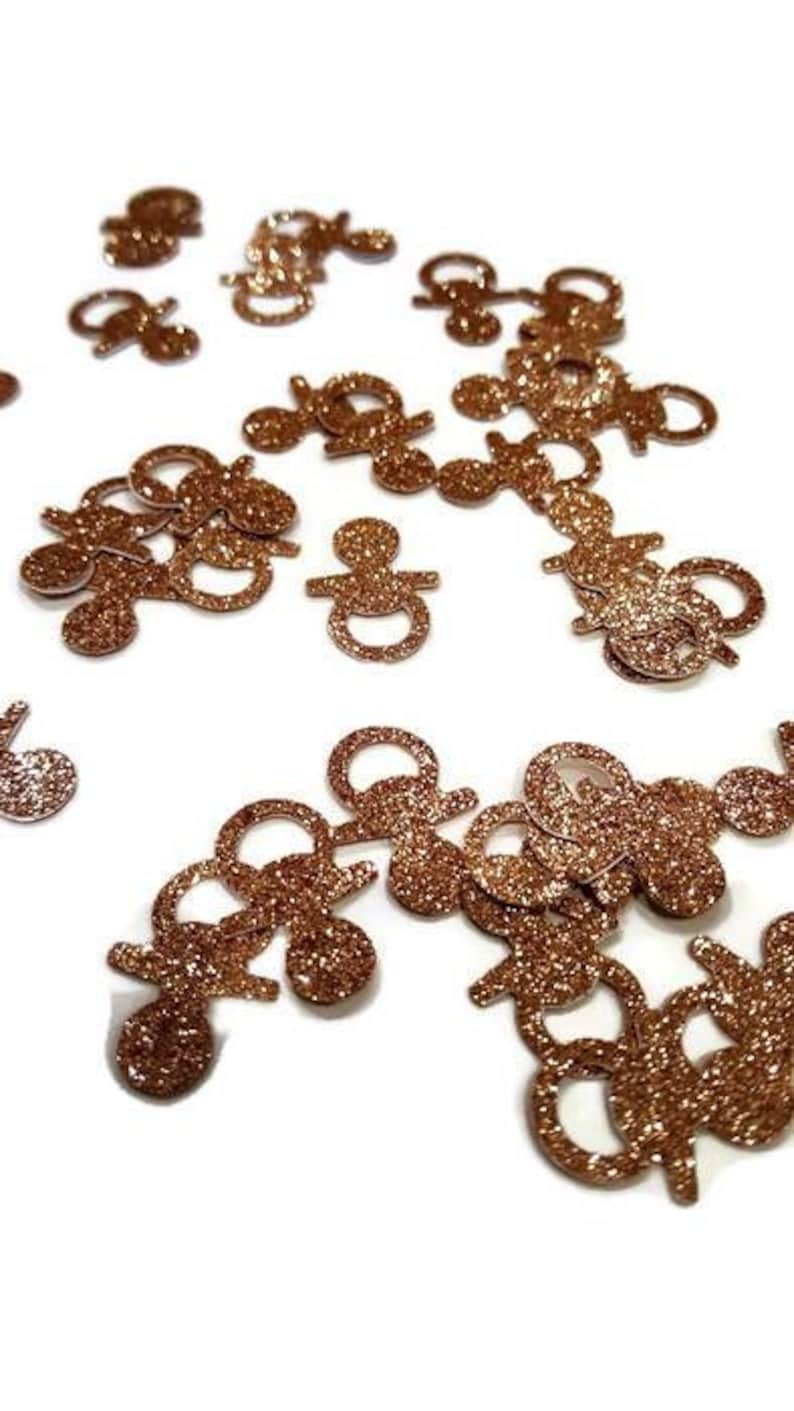 Rose Gold Glitter Baby Shower Table Confetti - Etsy
