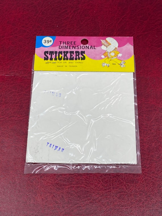Paper Vintage 70s Puffy Stickers NIP Stickers etna.com.pe