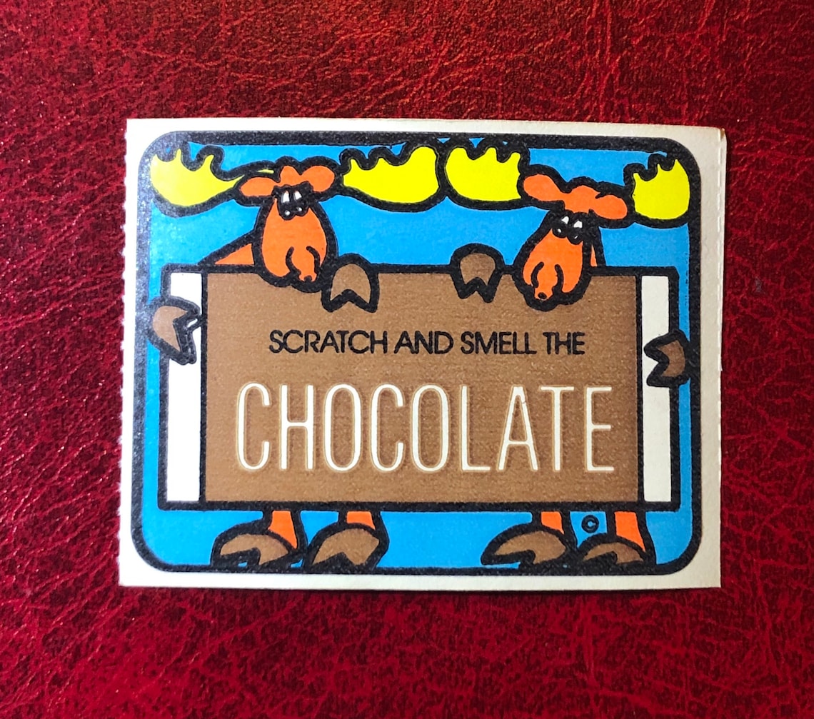 Vintage Mello Smello Scratch and Sniff Sticker 80s | Etsy