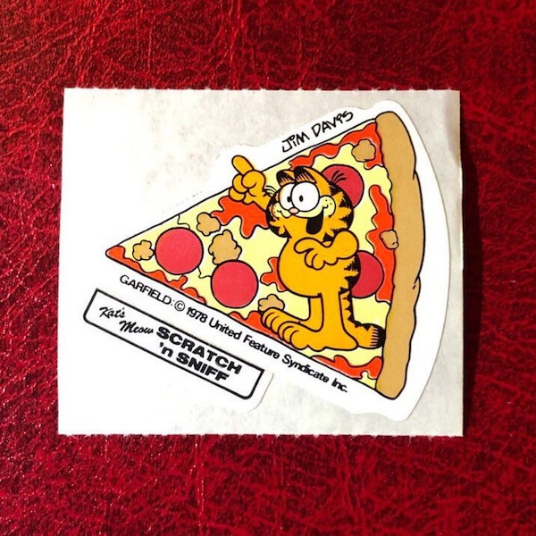 Garfield Scratch Sticker - Etsy