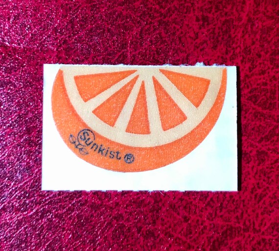 Vintage 80s Rare Matte Sunkist Scratch and Sniff Sticker | Etsy