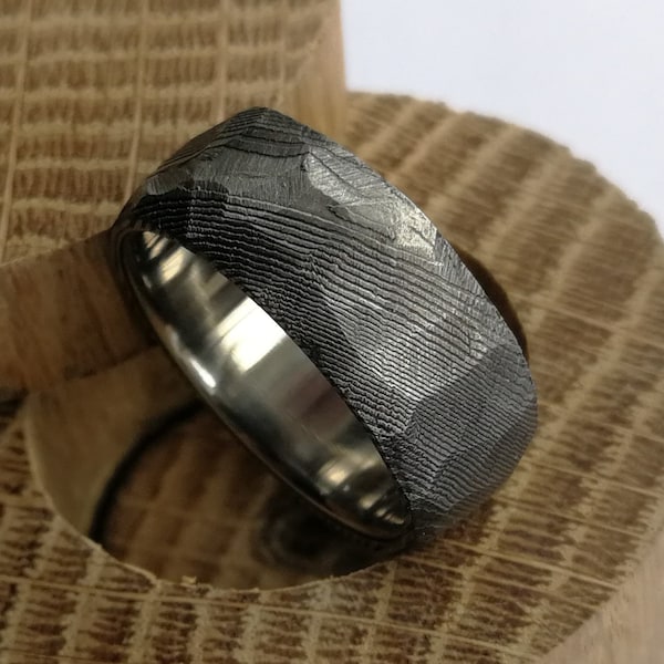 Damascus Steel Ring - Etsy
