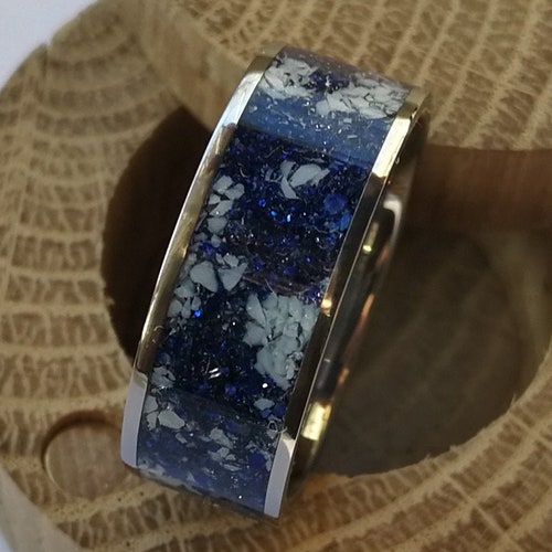 Unique Handmade Titanium Ring nebula - Etsy