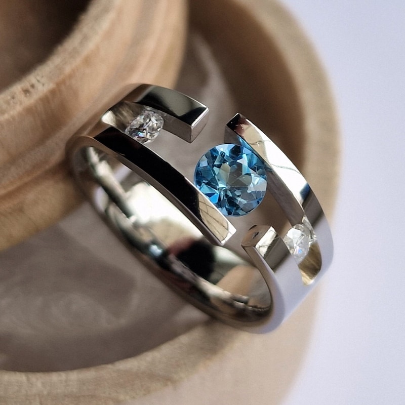 Tension Setting Ring - Etsy