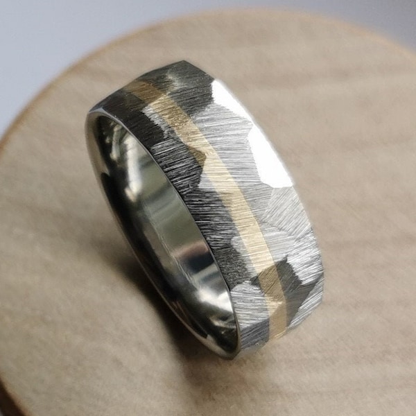 Faceted Wedding Ring - Etsy