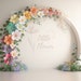 14 Paper Flower Garland Digital AI Backdrop Pack Baby Portrait - Etsy