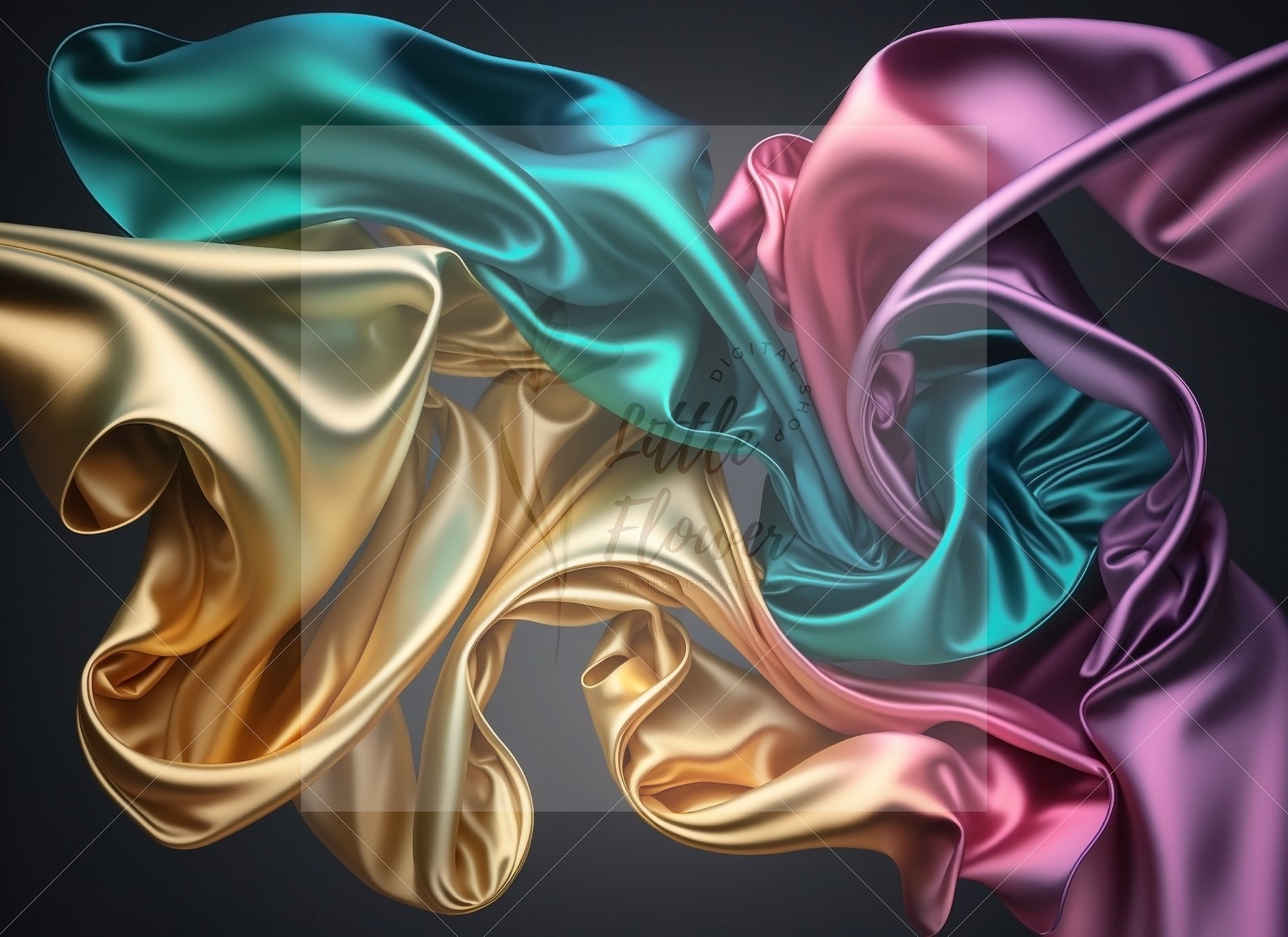 14 Multi Colour Silk Digital AI Backdrop Pack Maternity Photography ...