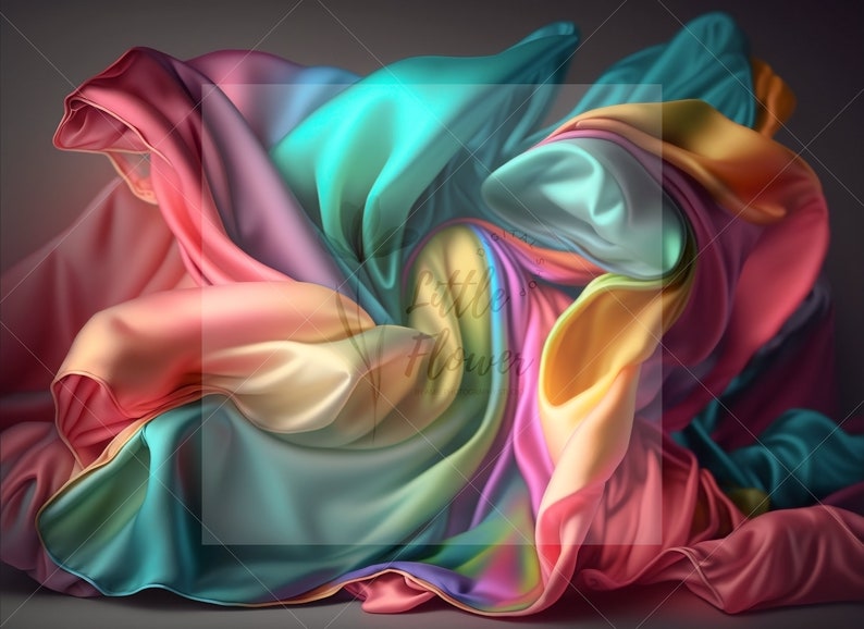 14 Multi Colour Silk Digital AI Backdrop Pack Maternity Photography ...