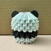 3D Origami Panda Bear - Etsy