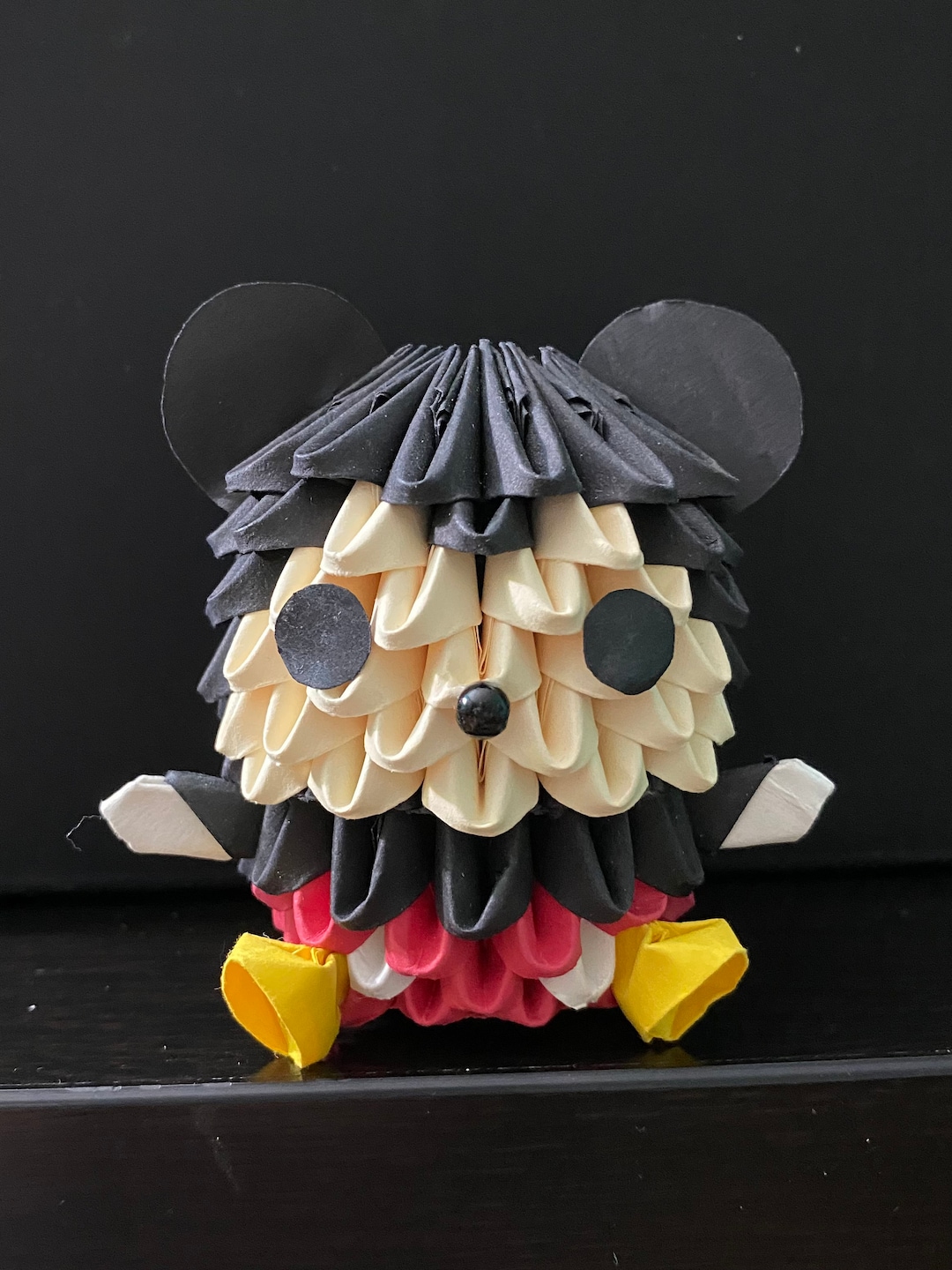 3D Origami Mickey Mouse - Etsy