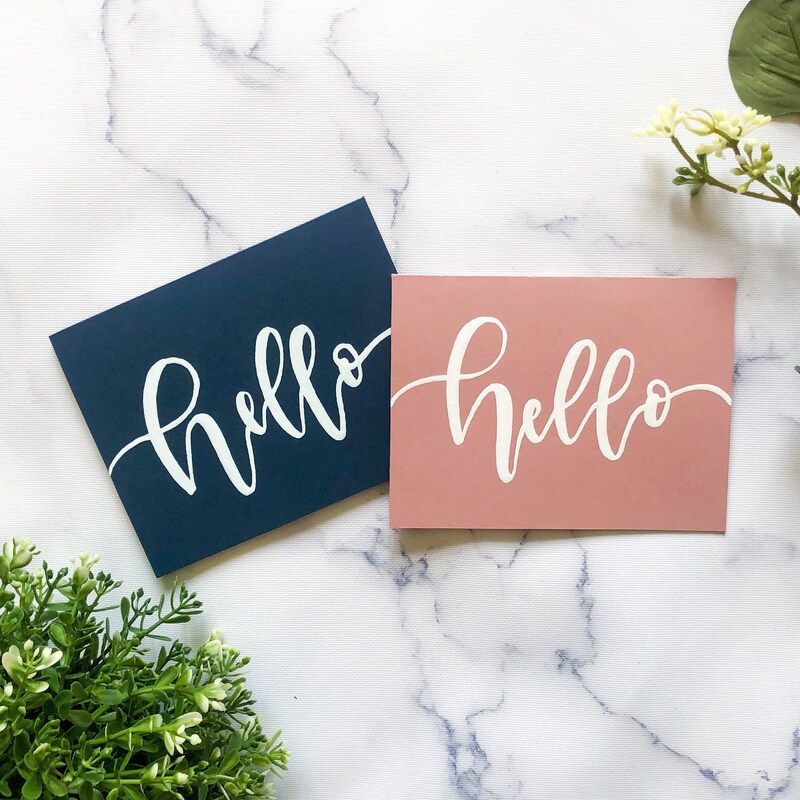 Hello Greeting Card - Etsy