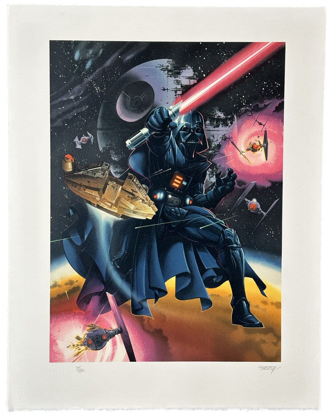 Ken Steacy 1994 Signed Limited Edition Star Wars Galaxy Darth Vader - Etsy