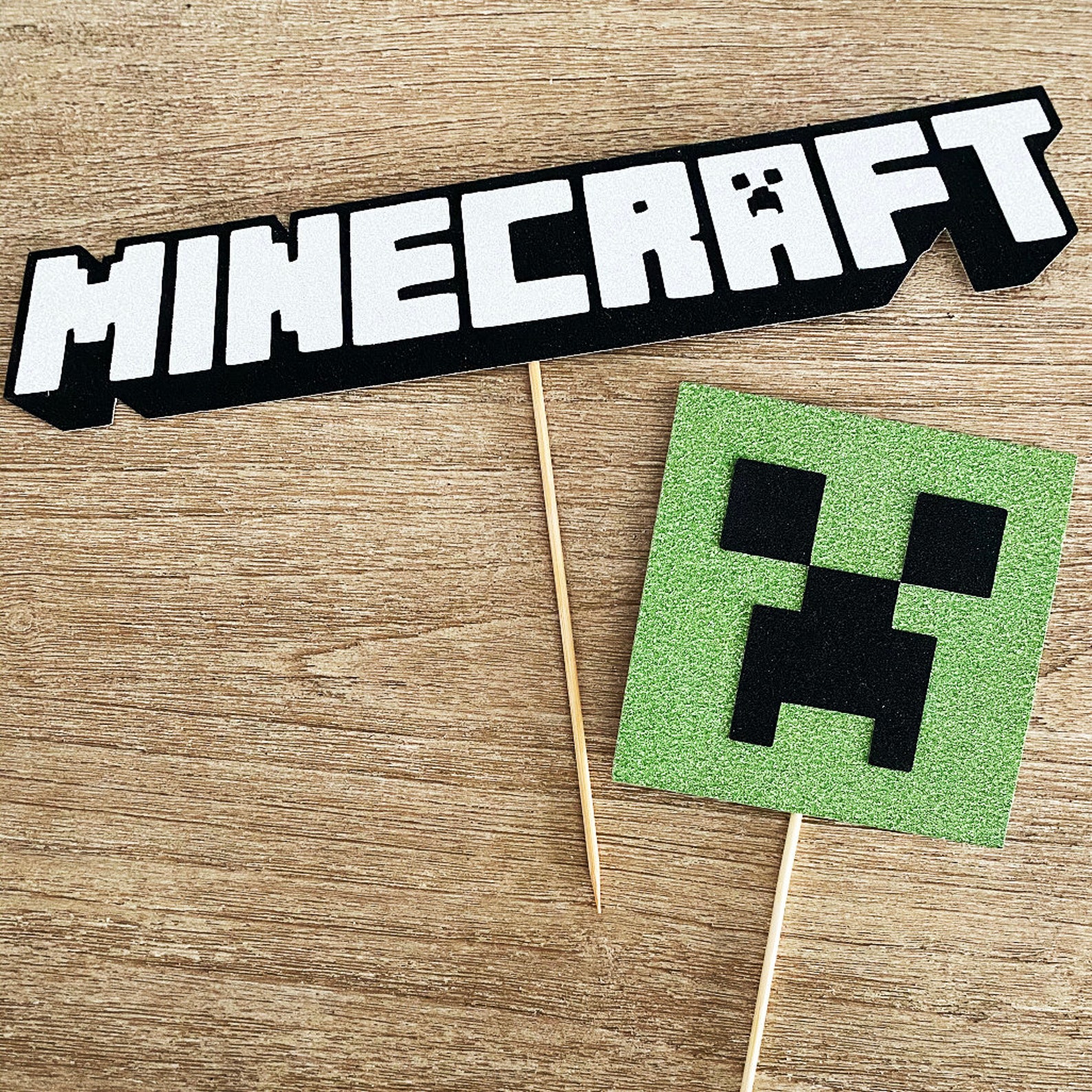 Minecraft Birthday Party Cake Topper | Etsy