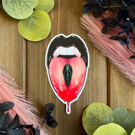 Vampire Fang Sticker Plant Vinyl Decal Gothic Emo Punk - Etsy