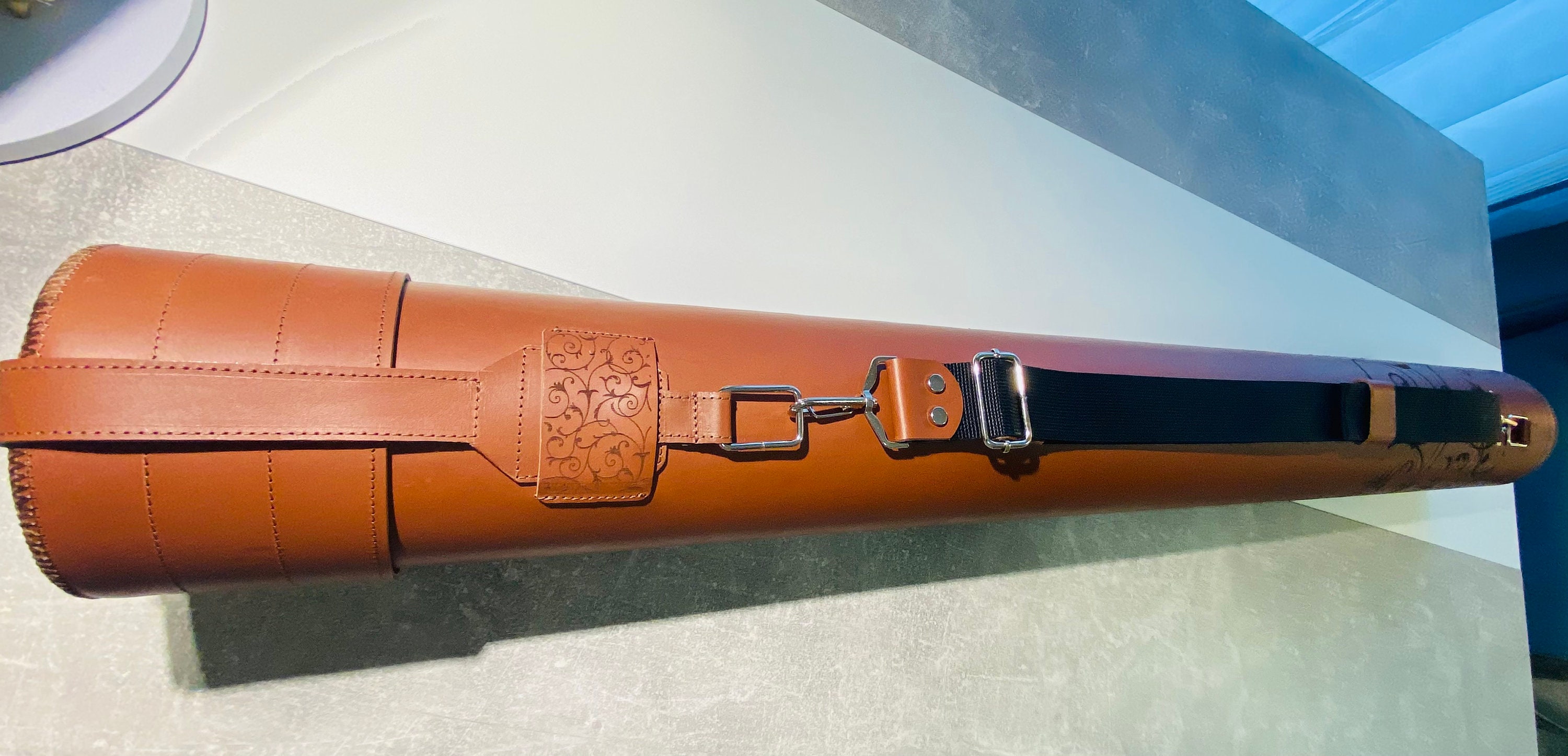 Document Tube11cm.leather Map Case.bag for Architects.vintage Tube Case ...